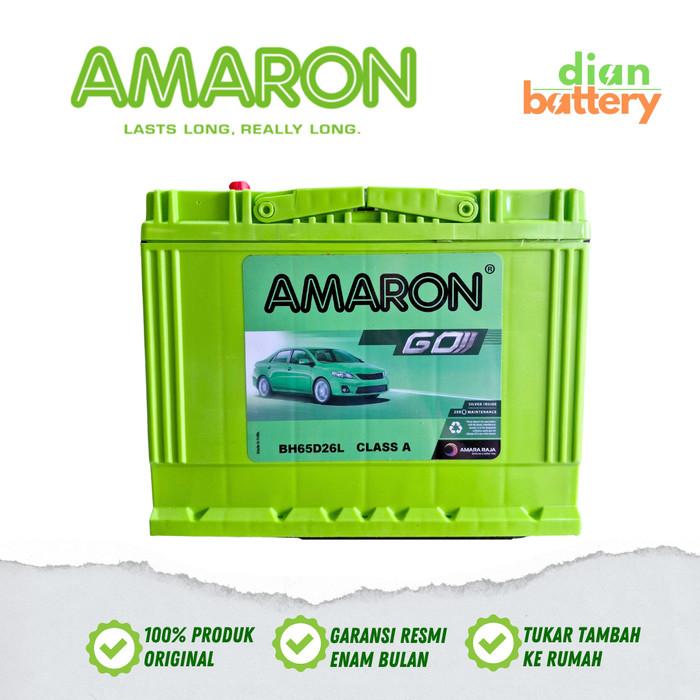 Promo Aki Mitsubishi Pajero AMARON GO 65D26L / 80D26L / NX110-5L Accu Kering 12V-65Ah - Kota ...