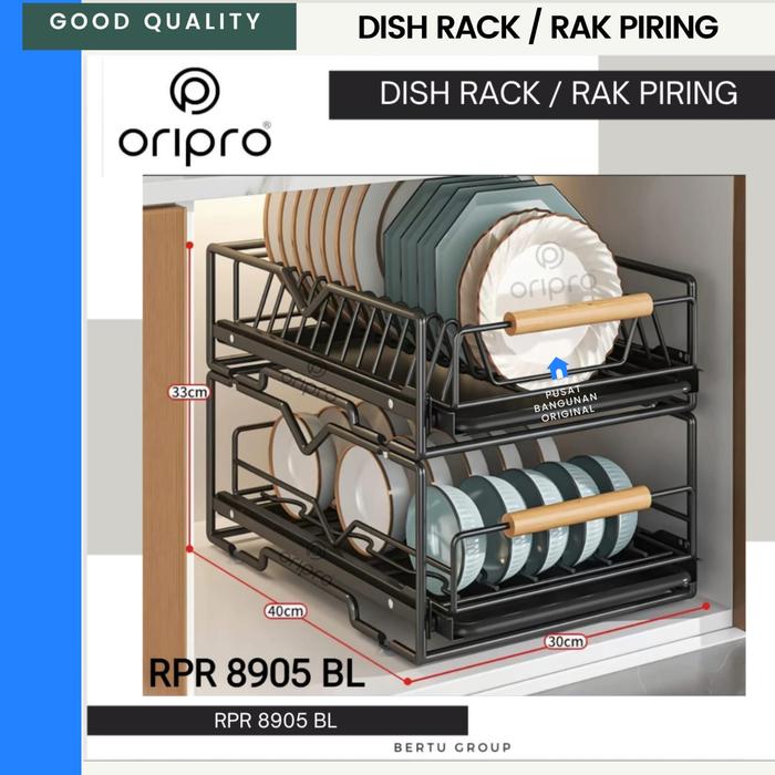 Jual RAK PIRING KITCHEN SET RAK BOTOL GELAS TARIK MODEL VITCO 29021 ...