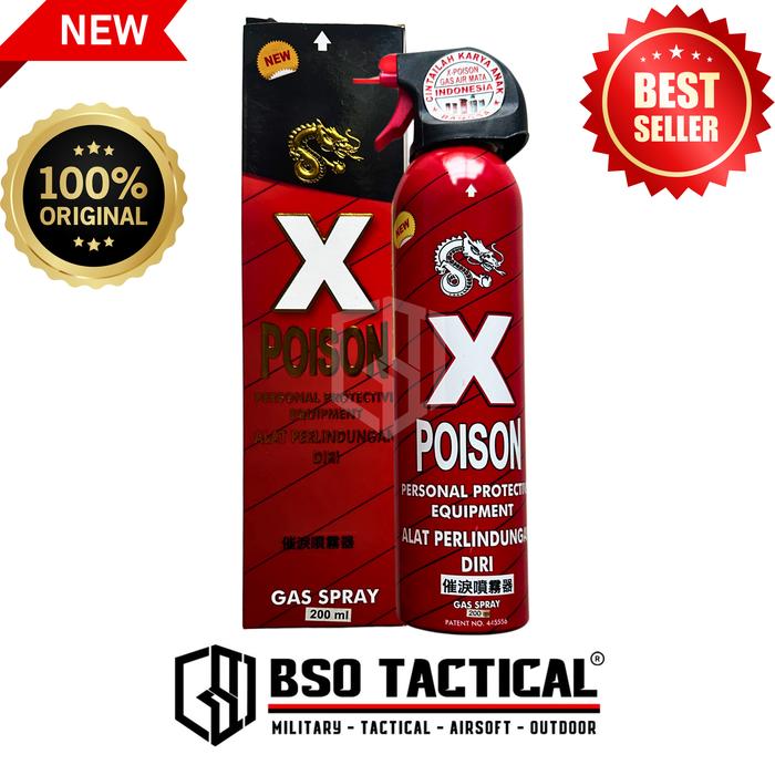 Promo Semprotan Pepper Spray X Poison Gas Air Mata 200 ML Self Defense ...