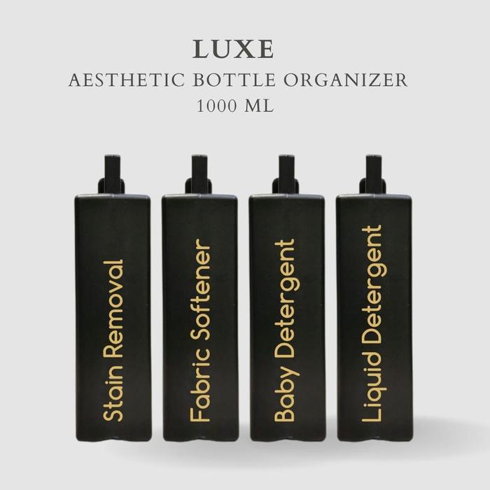 Jual Stylish Premium Luxe Laundry Botol Hitam 1000 Ml Aesthetic Bottle ...