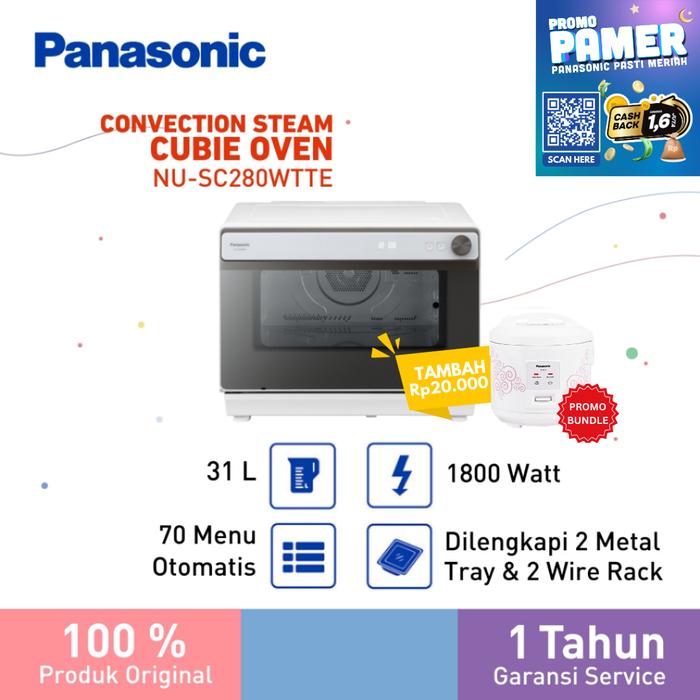 Promo Panasonic NU-SC280WTTE Convection Steam Cubie Oven [31 L] Cicil 0% 3x - Kota Bekasi ...