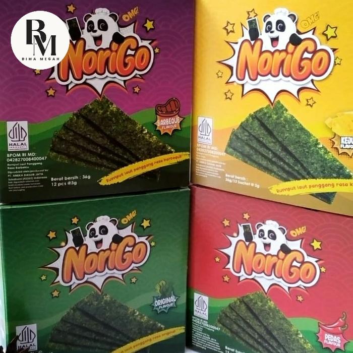 Promo (Dus) Nori Go Rumput Laut 1 dus isi 5 pack / Nori Roll Rumput ...