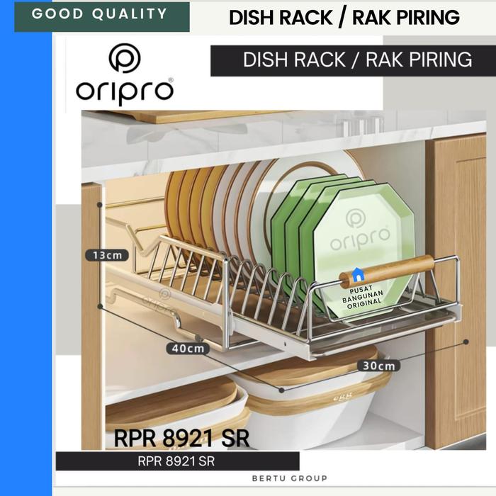 Jual RAK PIRING KITCHEN SET RAK BOTOL GELAS TARIK MODEL VITCO 29021 ...