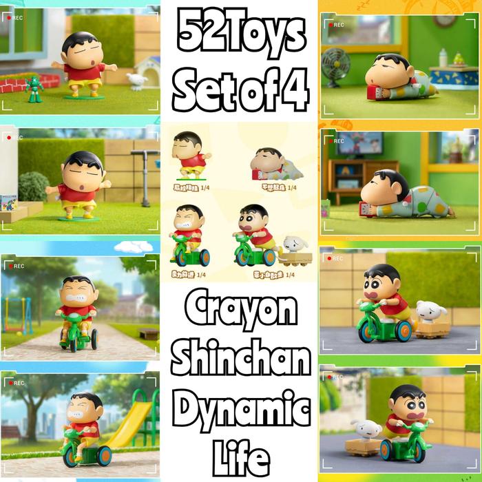 Jual ORIGINAL 52TOYS SET CRAYON SHINCHAN DYNAMIC LIFE SHIN CHAN - SET ...