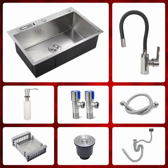 Jual KITCHEN SINK 7545/BAK CUCI PIRING 1 LUBANG STAINLESS STELL 304 ...