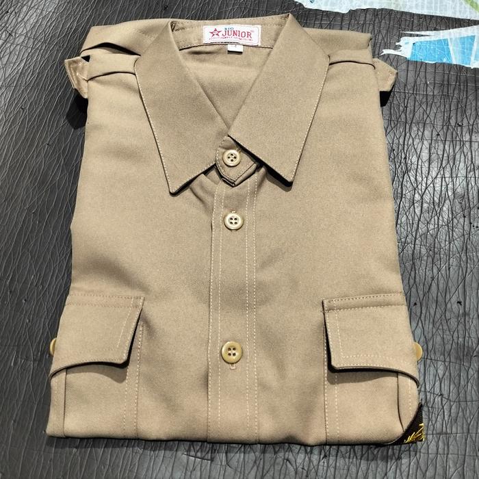 Jual BAJU CELANA PRAMUKA PEMBINA BAHAN RAFILO GABARDIN - lengan pendek ...