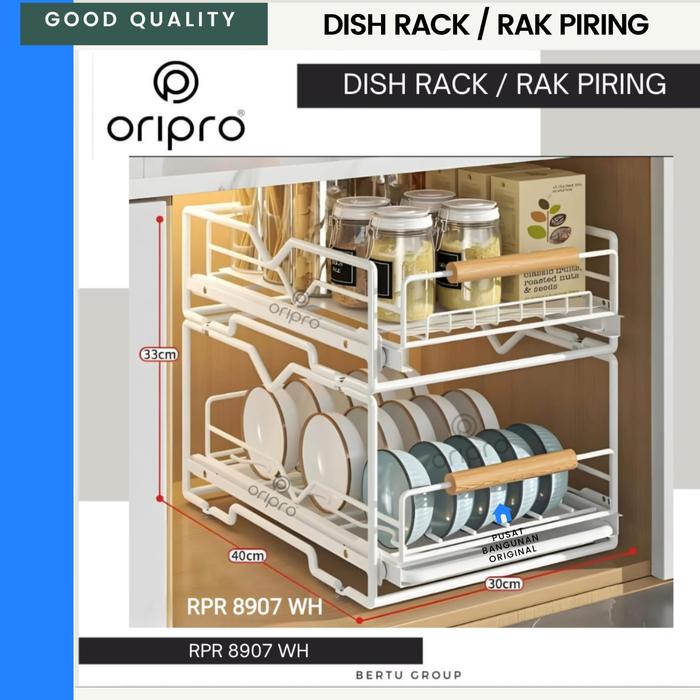 Jual RAK PIRING KITCHEN SET RAK BOTOL GELAS TARIK MODEL VITCO 29021 ...