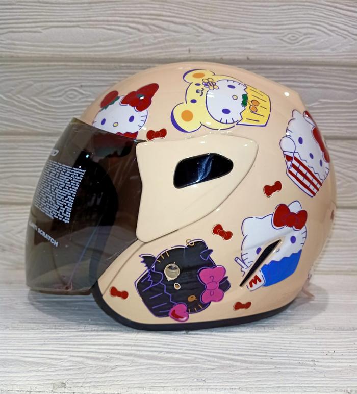 Jual Helm Maz Sonic Hello Kitty Original 100% Sni Dewasa TERLARIS ...