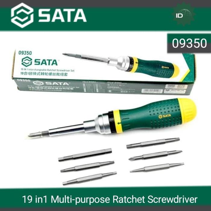 Jual Obeng 09350 - 19 in 1 Multi-Purpose Ratchet Screwdriver Set SATA ...