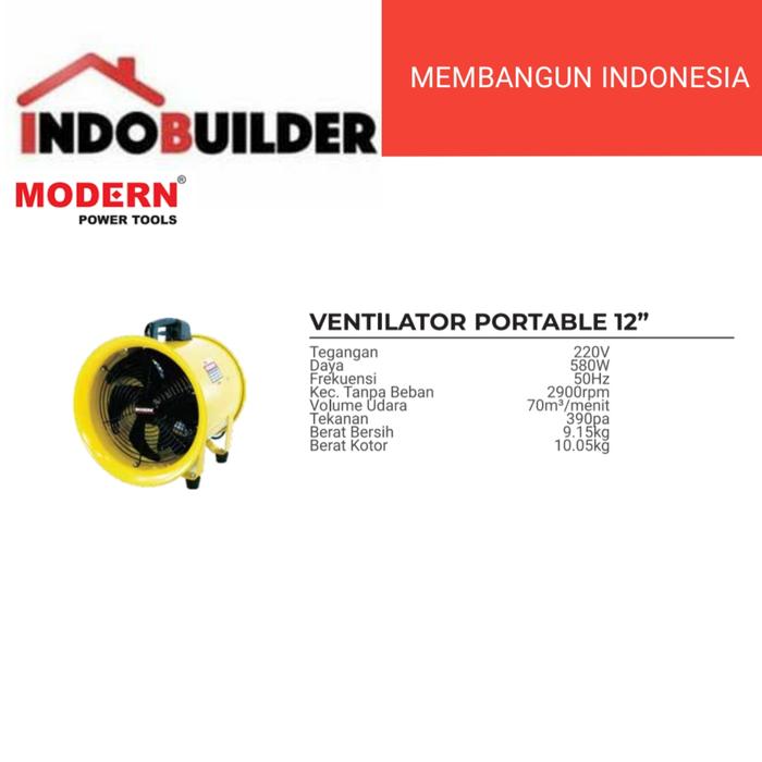 Jual MODERN VENTILATOR PORTABLE 12 INCH MESIN BLOWER - Kab. Tangerang ...