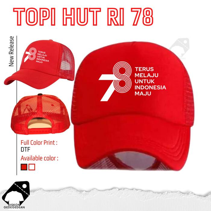 Jual Topi HUT RI 79 - Topi 17 Agustus - Topi Jaring Custom HUT RI ...