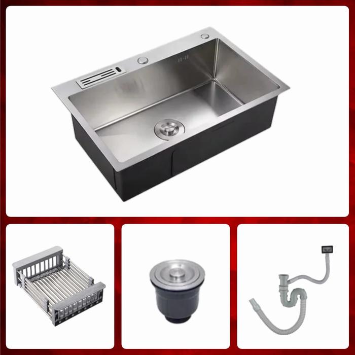 Jual KITCHEN SINK 7545/BAK CUCI PIRING 1 LUBANG STAINLESS STELL 304 ...
