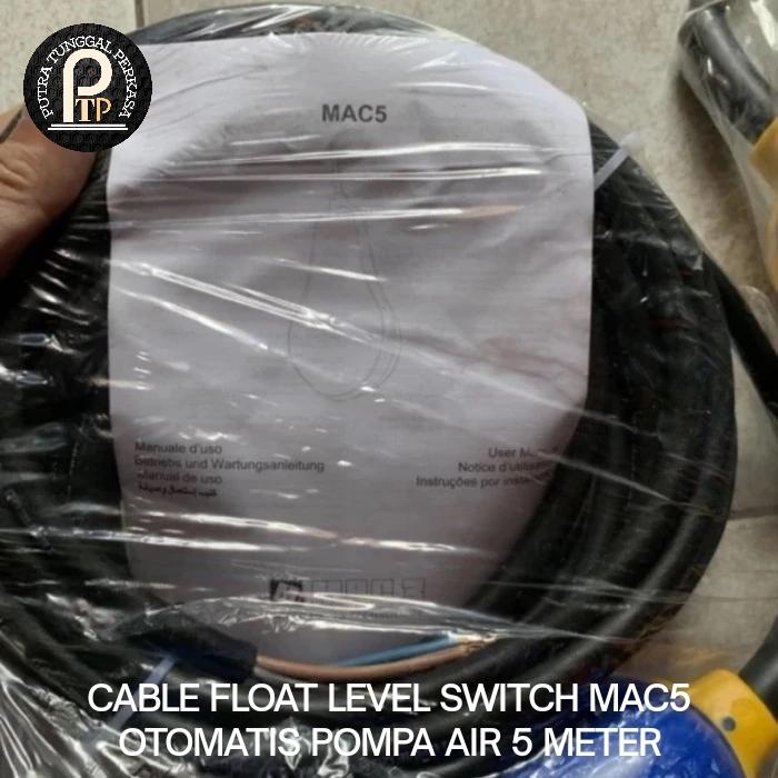 Jual CABLE FLOAT LEVEL SWITCH MAC5 OTOMATIS POMPA AIR 5 METER - Jakarta Barat - Putratunggal ...