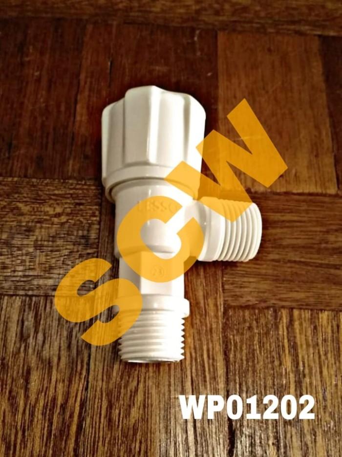 Jual Stop Keran dos PVC LESSO 1/2" inch WP01202 Kran Shower Closet ...