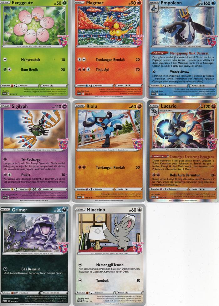 Jual Complete Set Gramedia Promo Card - Indonesia Pokemon Original TCG 2022 - Kota Tangerang ...