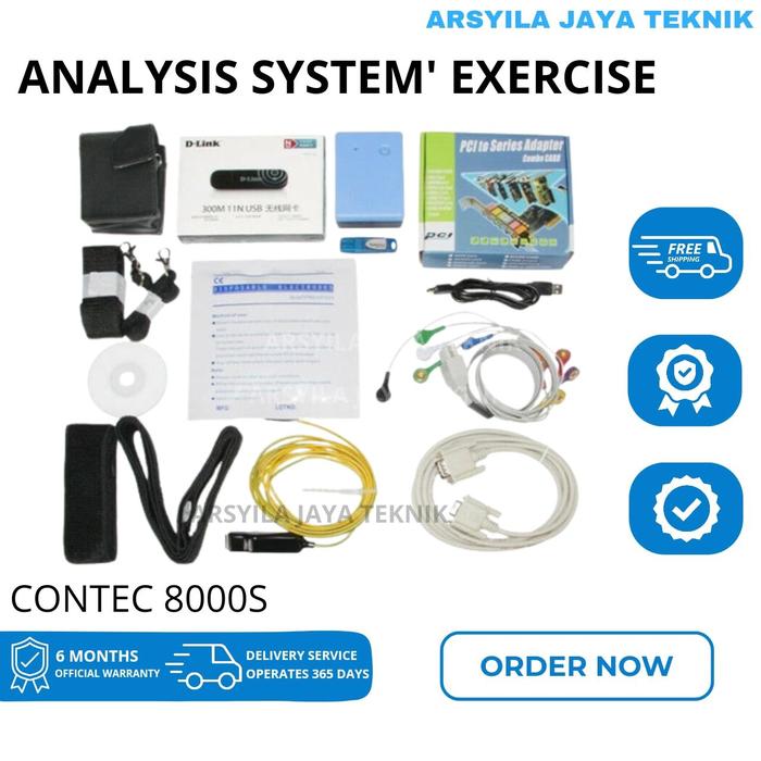 Jual Contec8000s wireless stress ecg ekg analysis system exercise ...