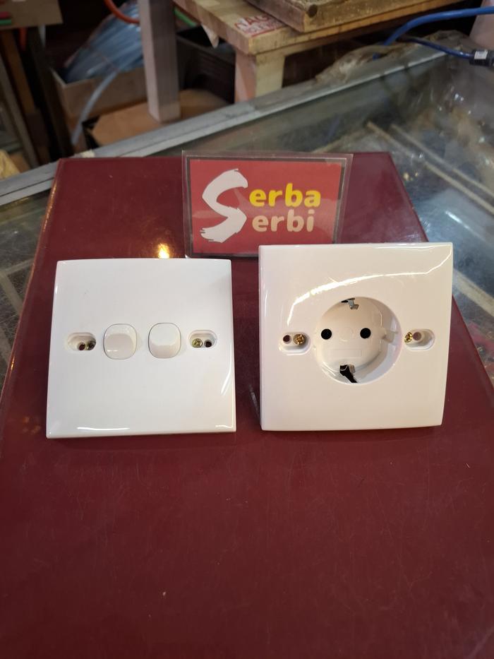 Jual [IB/OB KONTAK DINDING TANAM/BOX]Stop kontak dinding listrik ...