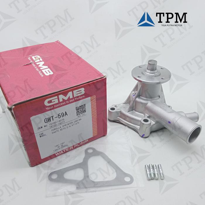 Jual WATER PUMP COROLLA DELUXE KE70 (PULLEY BESAR) GWT-59A GMB JAPAN ...
