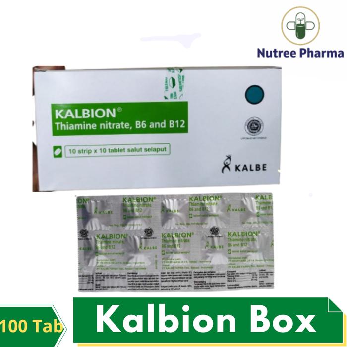 Jual Kalbion Box Vitamin B1, B6, B12 isi 100 Tablet - Kota Surabaya ...