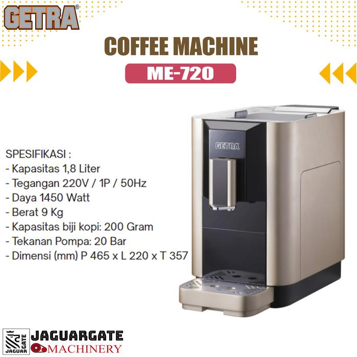 Jual New Automatic Coffee Machine Mesin Kopi Otomatis GETRA ME-720 ...