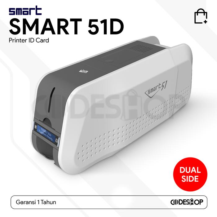 Promo Printer Kartu SMART 51D Dual Side 300 dpi USB Cetak Kartu ID Card ...
