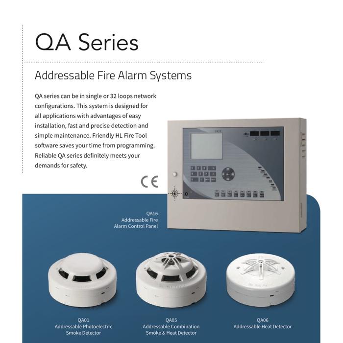Jual HORING LIH QA16 Addressable Fire Alarm Control Panels - 2 Loop 500 ...