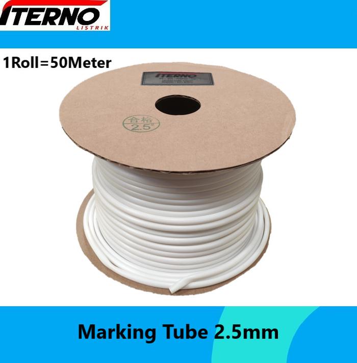 Jual Marker Tube Kabel 0.75mm 1.5mm 2.5mm 4mm 6mm 10mm Tubing Marker ...