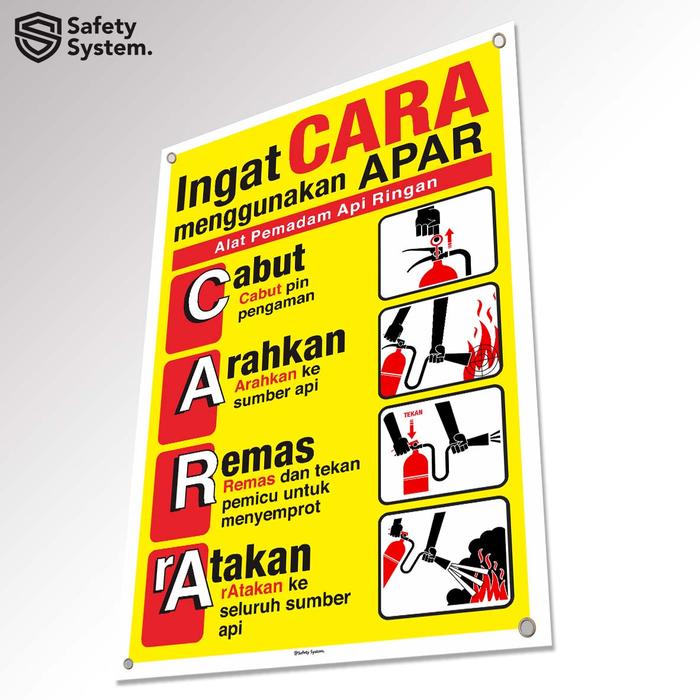 Jual Spanduk banner K3 safety kesehatan kerja ingat cara menggunakan ...