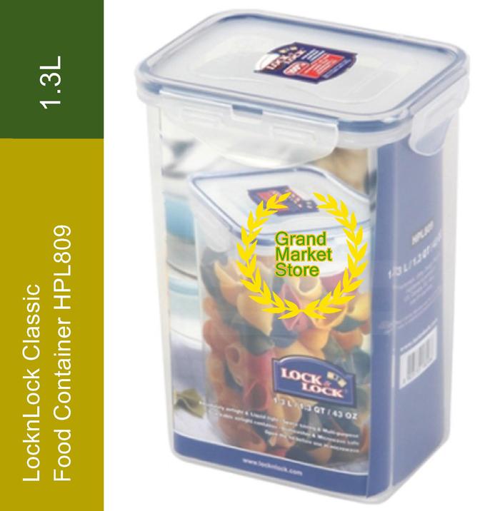 Jual LOCK&LOCK Rectangular Tall Food Container 1.3L HPL809 Toples ...
