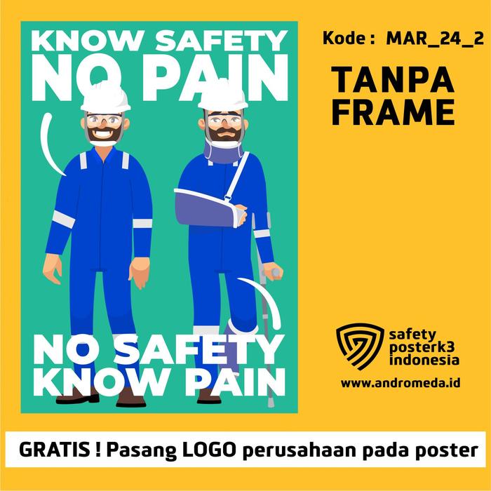 Jual Poster K3 Slogan Safety, Kampanye Keselamatan Tangan 24_2 - 42x30 ...