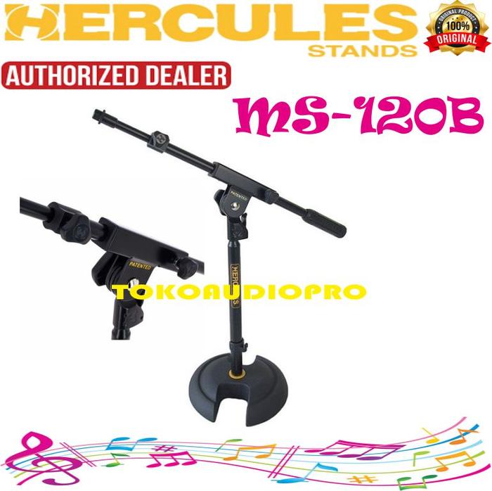 Jual Hercules MS120B Low Profile Mic Stand Hercules MS-120B - Jakarta ...