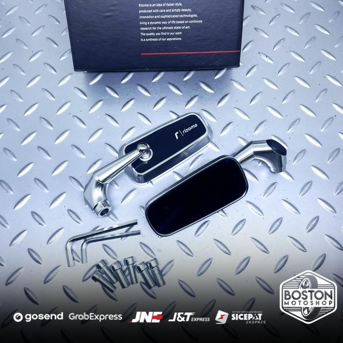 Jual Spion Rizoma H2C Full Aluminium CNC Universal - SIlver - Jakarta ...