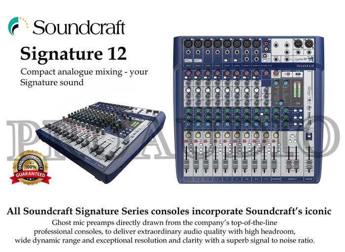 Jual MIXER AUDIO SOUNDCRAFT SIGNATURE 12 / SIGNATURE12 MIXER ORIGINAL ...