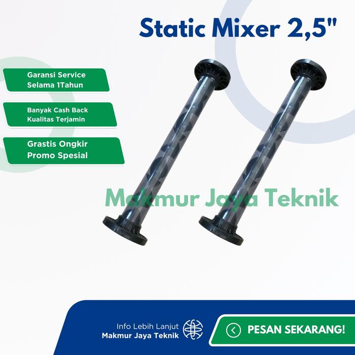Jual Static Mixer 2.5 inch Static Mixer Ozone DN 65 Static Mixer Flange ...