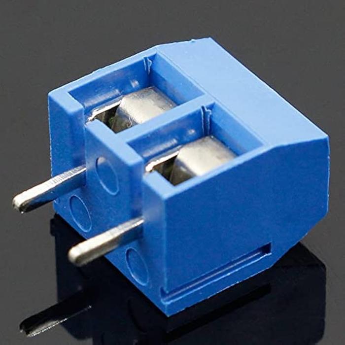 Jual Terminal Block Biru 2pin Screw Connector pitch 5.0mm 250V 16A ...