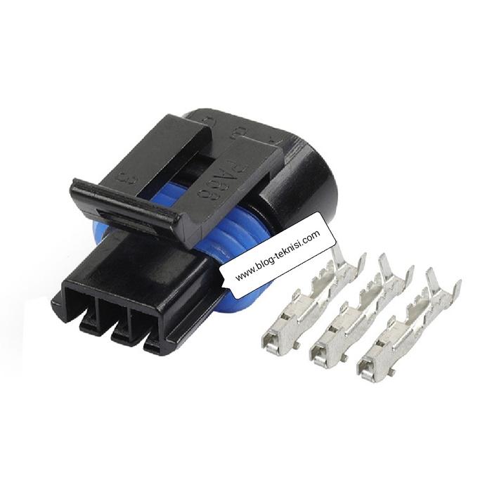 Jual Delphi 3 Way Female Metri-Pack 150 Series 12162182, Pressure ...