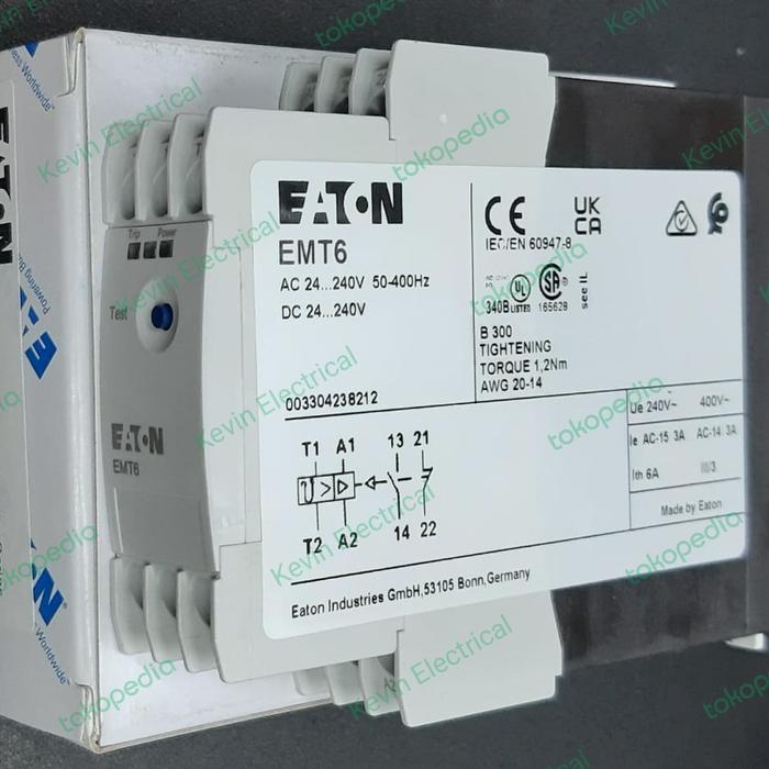 Jual EATON EMT6 24-240VAC/DC 066166 Thermistor Overload Relay - Jakarta Barat - Kevin Electrical ...