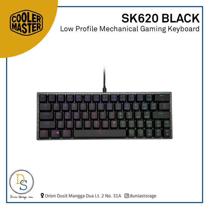 Promo COOLER MASTER SK620 Black | Low Profile Mechanical Gaming ...
