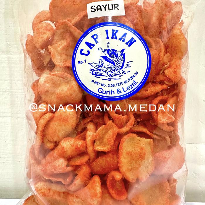 Jual KERUPUK SAYUR CAP IKAN 250GR / KERUPUK SAYUR PEDAS - Kota Medan ...