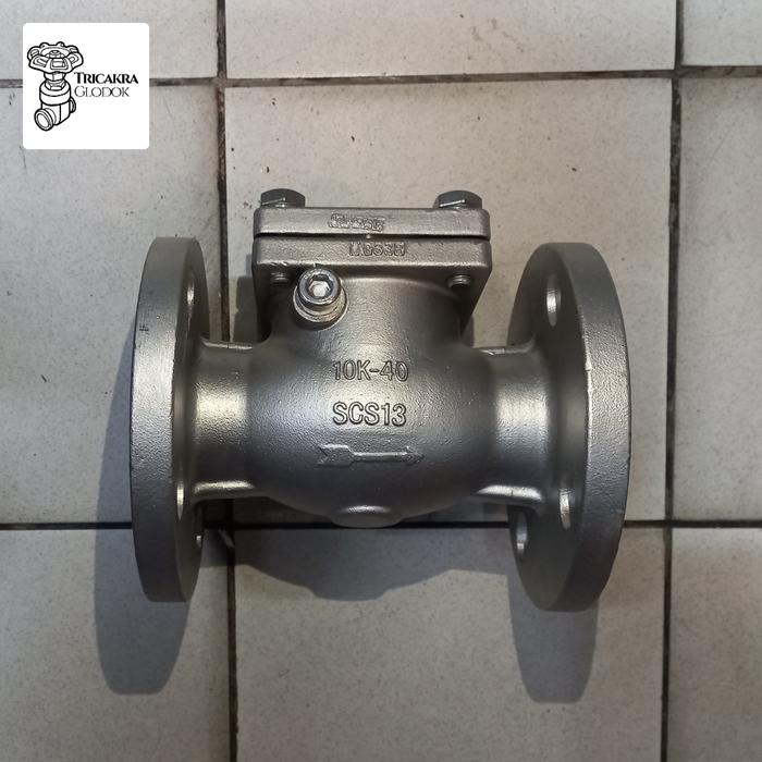 Jual swing check valve TC stainless 304 11/2"/ swing check valve TC ...