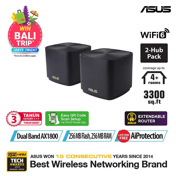 Jual ASUS ZenWiFi AX Mini XD4 AX1800 2 Pack Zen WiFi 6 Mesh Gaming ...