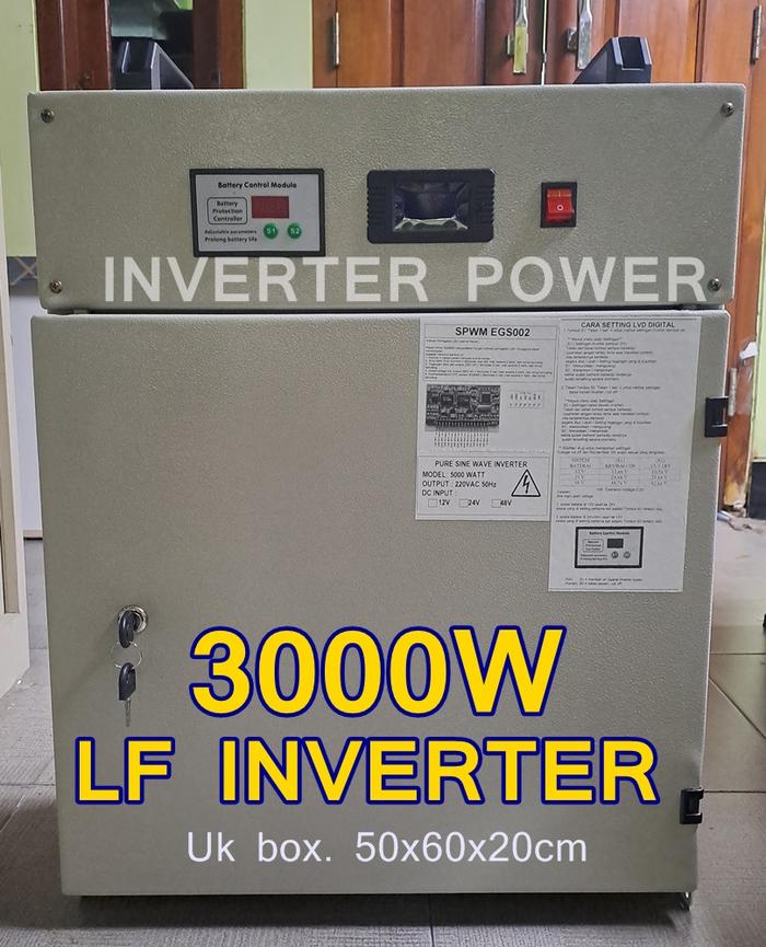 Jual Box panel inverter lengkap trafo 3000W pure sine wave low ...