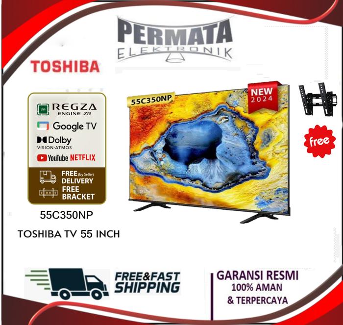 Promo TOSHIBA 55C350NP / 55 C350 NP Smart 4K UHD Google TV w/ Dolby ...