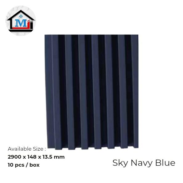 Jual wpc roshan Wallpanel dinding sky navy blue panjang 2,90m/batang ...