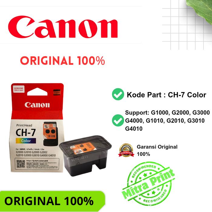Promo Print Head Canon G1010, G2010, G3010 Color Original - Kota ...