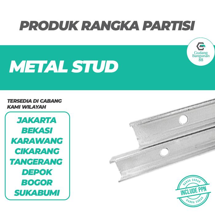 Promo METAL STUD RANGKA PARTISI GYPSUM C STUD 76 x 3 - Jakarta Utara ...
