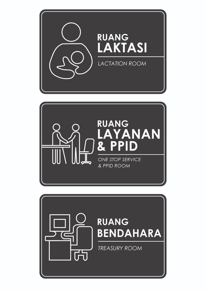 Jual sign papan nama tanda ruangan custom ACP grafir laser sign custom ...