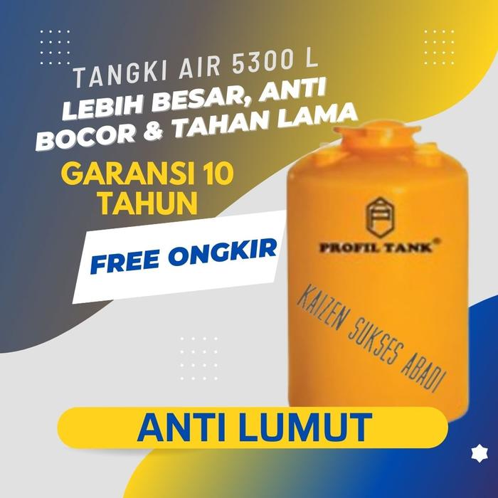 Jual Tandon tangki toren air profil penguin plastik TDA HDPE 5300 5000 ...