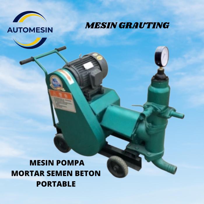 Jual MESIN POMPA MORTAR SEMEN BETON PORTABLE /MESIN POMPA GROUTING ...