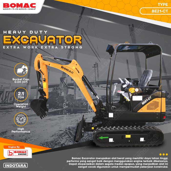 Promo Bomac Excavator 2.1 Ton - BE21 CT Cicil 0% 3x - Kab. Tangerang ...
